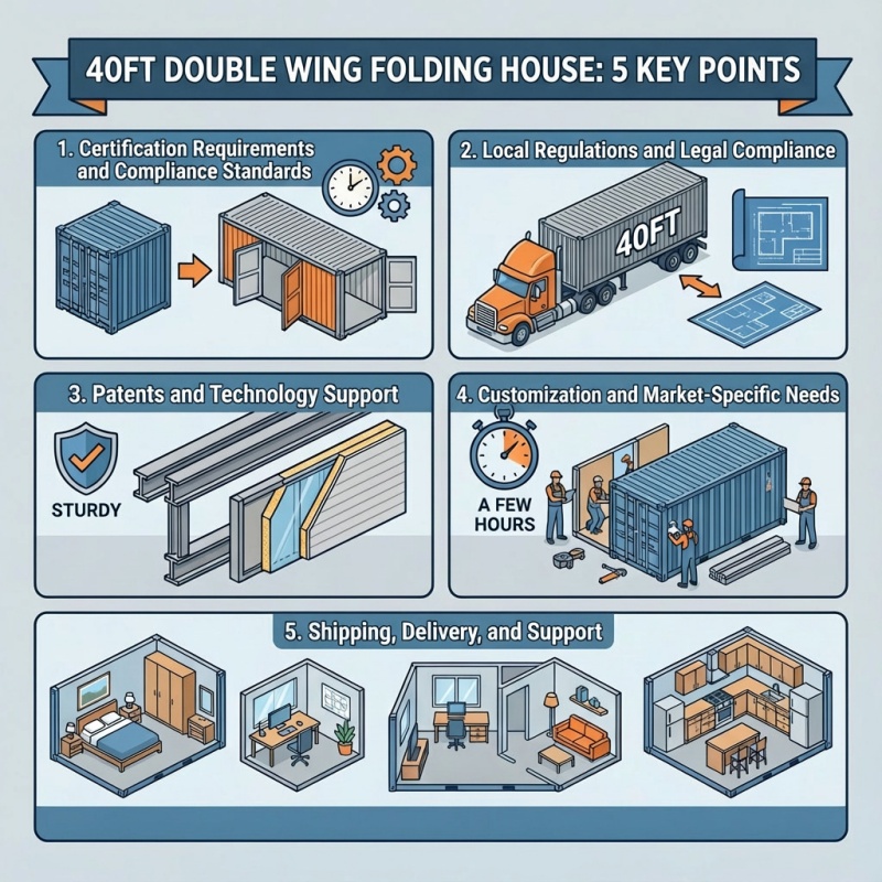 Your 40ft Double Wing Folding House 5 points worth noting